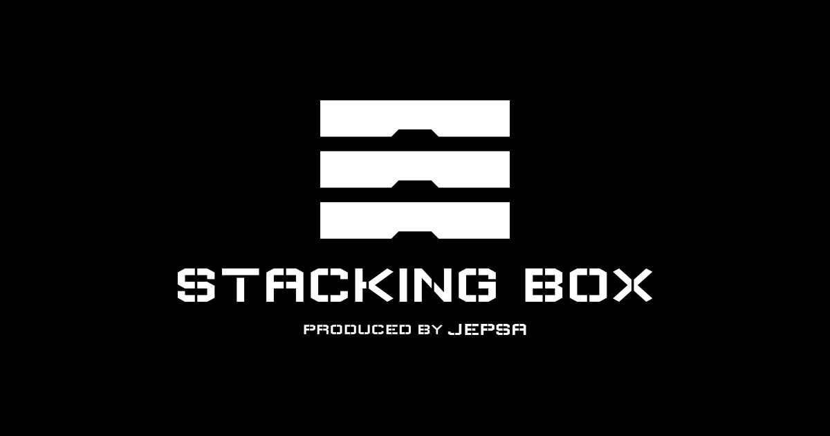 STACKING BOX | 発泡スチロールを積み上げるスタッキングボックス